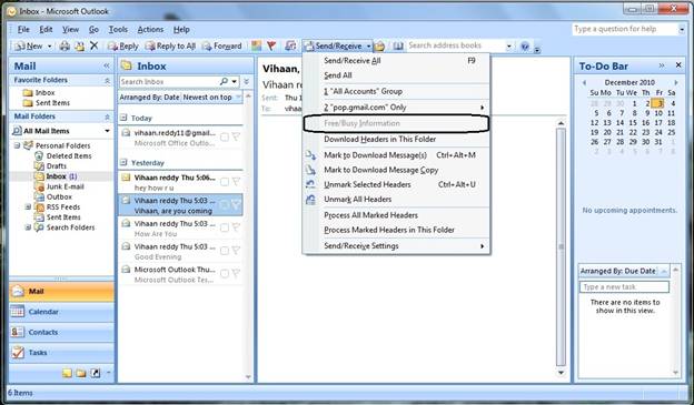 Send & Receive Menu in Microsoft Outlook - Techyv.com Send & Receive Menu in Microsoft Outlook - Techyv.com